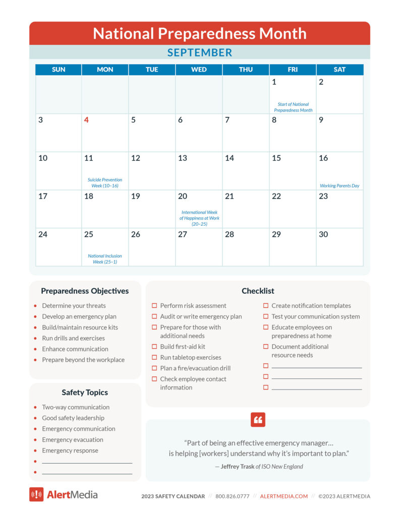 National Preparedness Month—Build a Plan for 2024 - AlertMedia