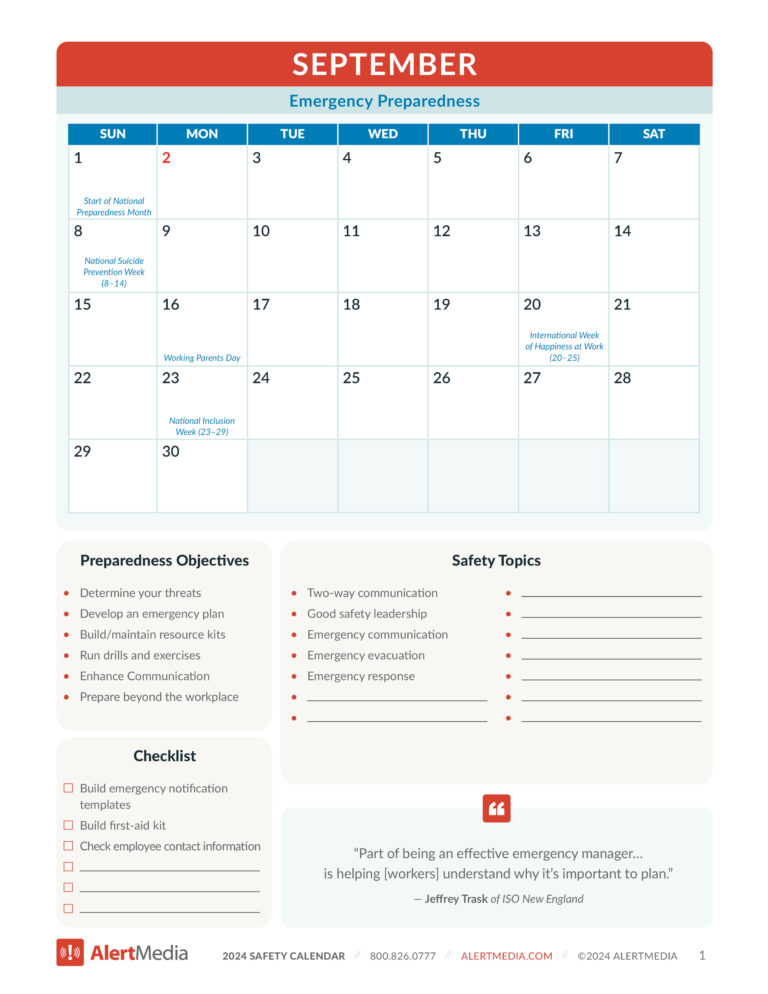 National Preparedness Month—Build a Plan for 2024–2025 - AlertMedia