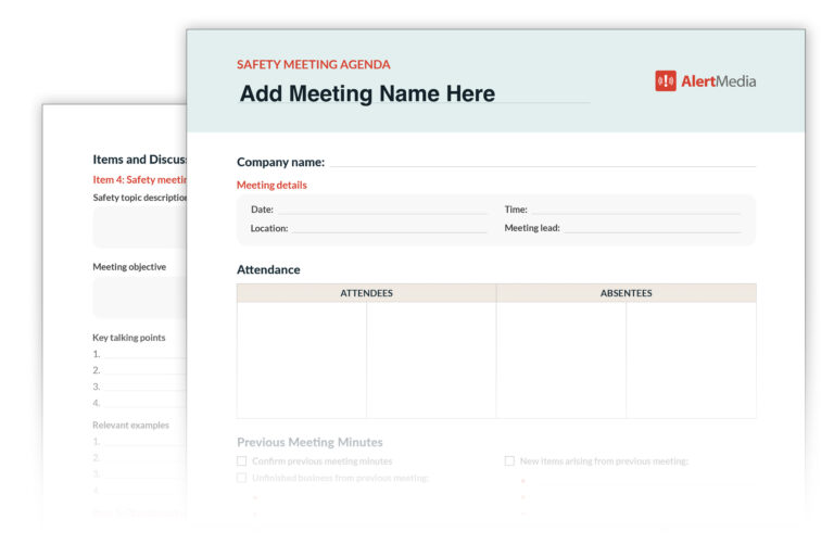 Safety Meeting Agenda Objectives & Best Practices [+Template]
